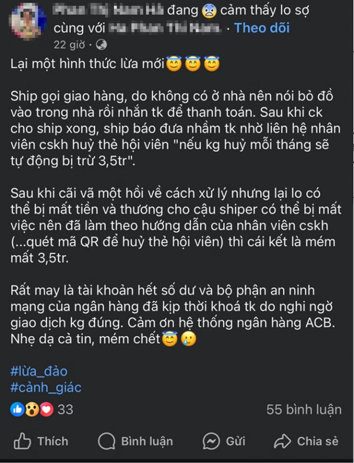 Vì sao 10.000 tài khoản của ngân hàng ACB bị đưa vào danh sách 'đen'?